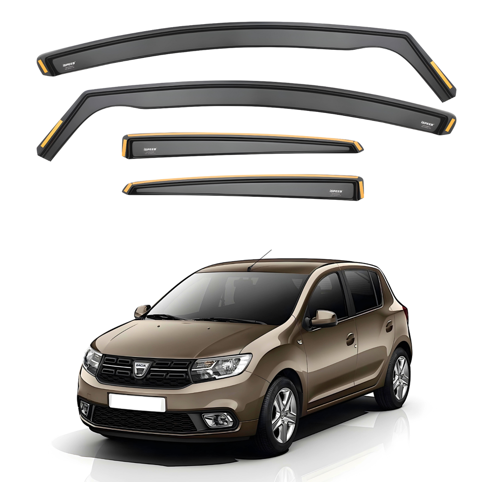 ISPEED Wind Deflectors for Dacia Sandero/Stepway MK2 2013-2020 5-Door ...