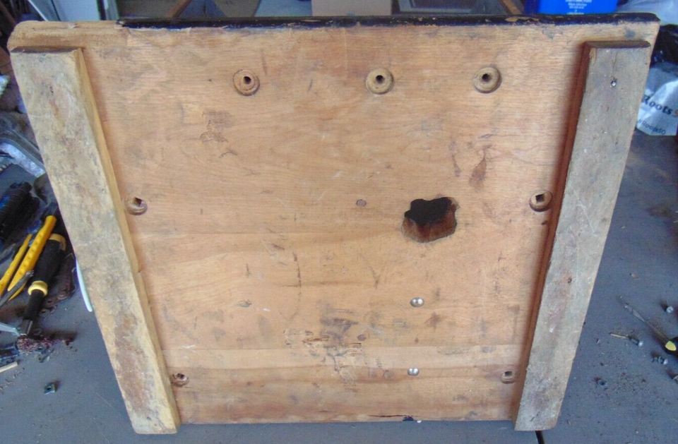 Original Mills Slot Machine Wood Cabinet Sides & Base with Armor Plate ...