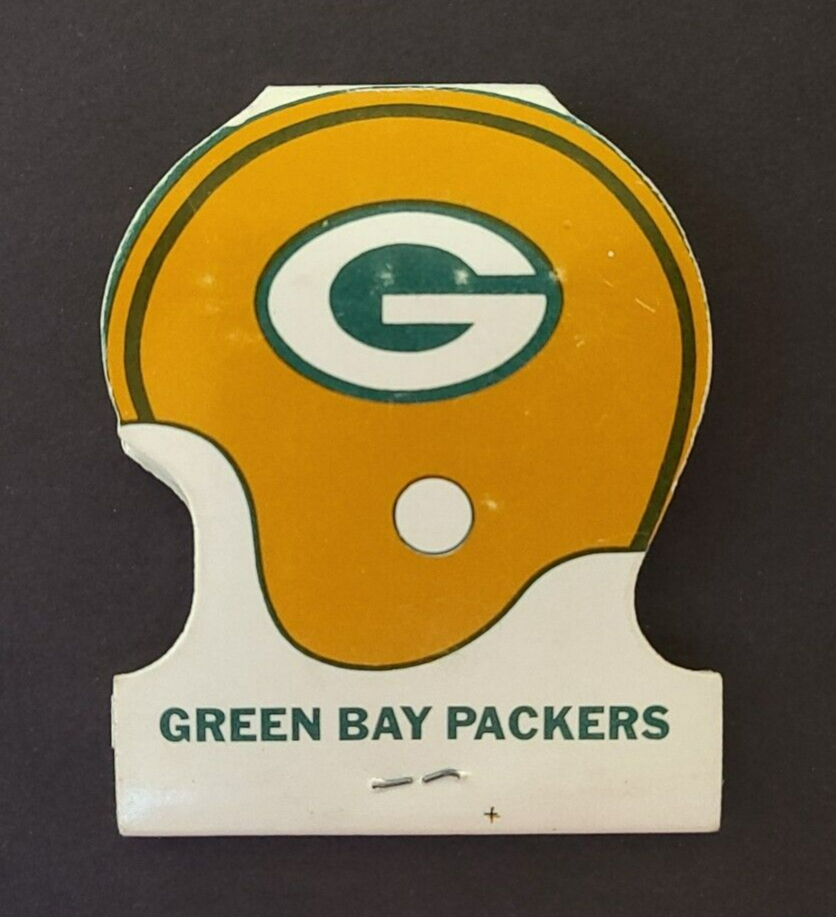 1973 Green Bay Packers Schedule Helmet Front Strike Matchbook - M&I ...