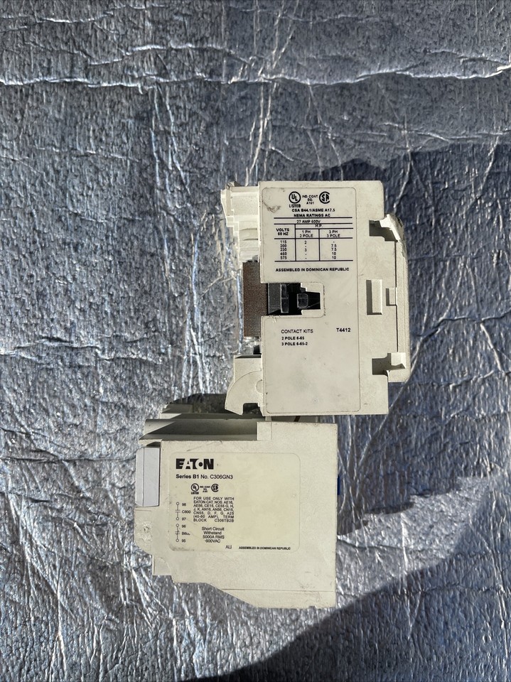 EATON AN16DN0 MOTOR STARTER AND C306GN3 SER. B1 | eBay