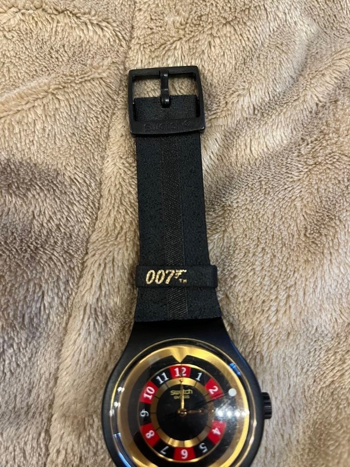 Swatch James Bond 007 LICENCE TO KILL 1989 Watch Roulette Wheel Without ...