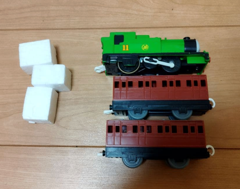 TOMY Thomas & Friends Plarail Trackmaster Oliver Complete Set Train w ...