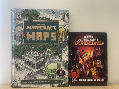 Minecraft Guide Books: 1) Maps 2) Dungeons | Hardcover Editions | Like ...