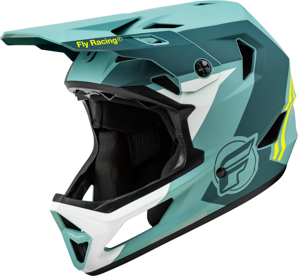 FLY RACING Youth Rayce Helmets (2024) - Medium - Blue Stone/Hi-Vis - 73-3610YM | eBay