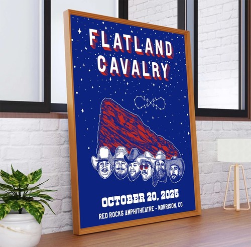 Flatland Cavalry Morrison Colorado 2025 Red Rocks Amphitheatre On Oct 20 Poster | eBay