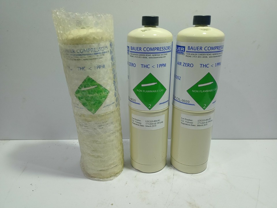 Bauer Compressors CYL-0020 Cylinder Air Zero THC 1PPM UN1002 Non ...