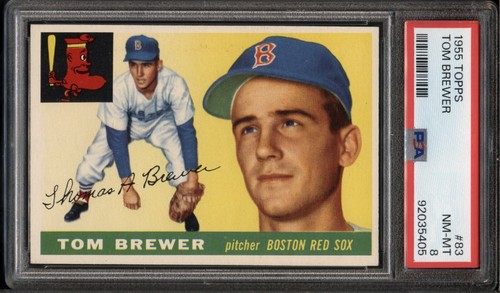 1955 Topps #83 Tom Brewer PSA 8 | eBay