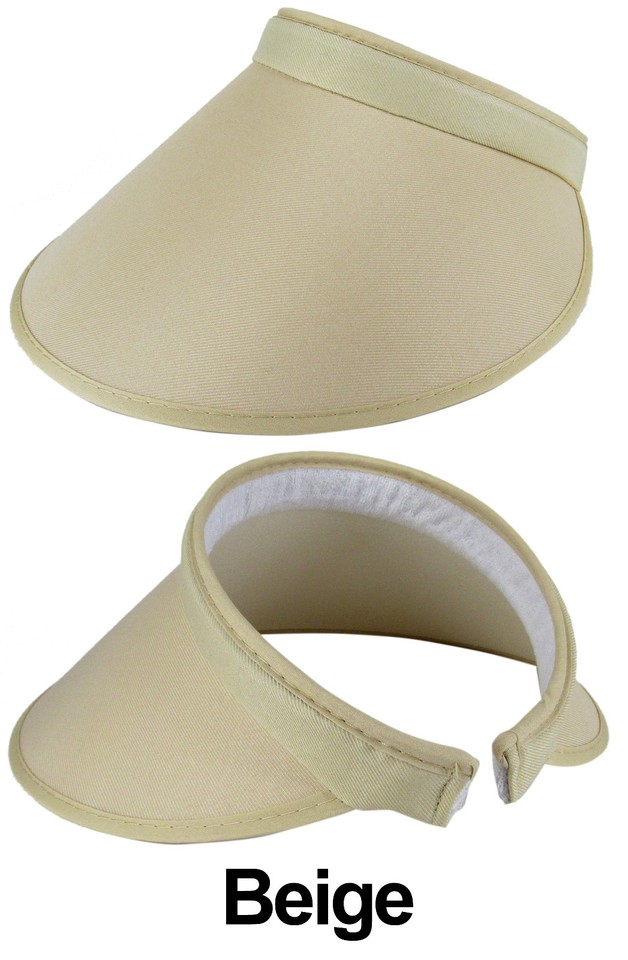 Women Lady Fashion Large Clip On Visor Wide Brim Sun UV Protection Cap ...