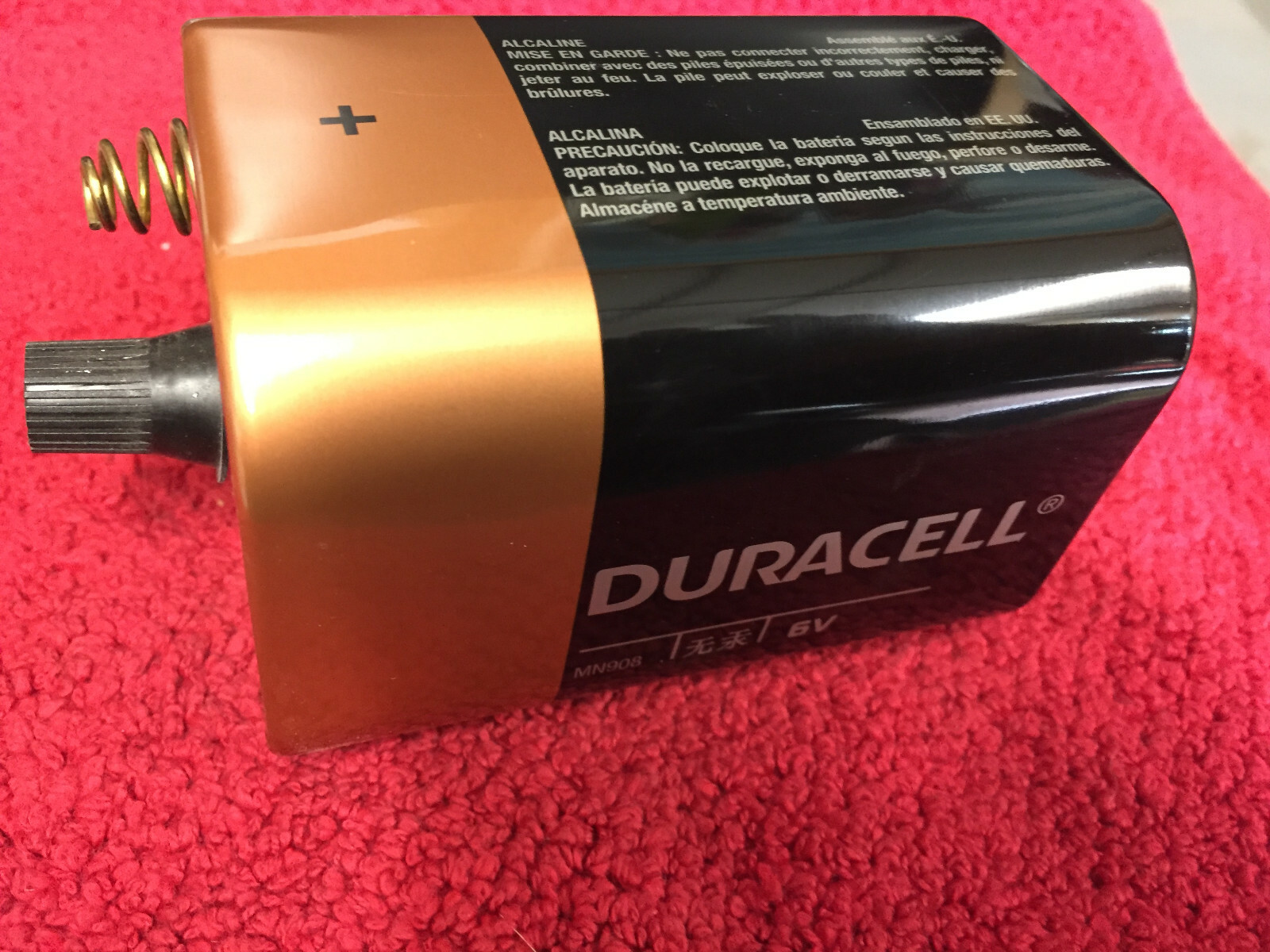 MN908 DURACELL 6V SPRING TOP LANTERN BATTERY NEW | eBay