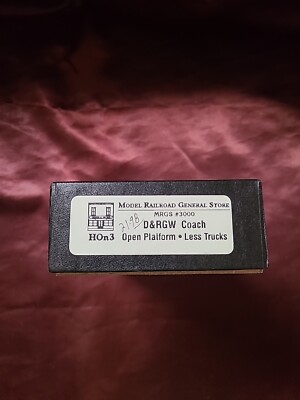 MRGS HOn3 D&RGW Open Platform Coach Kit #3000 "AS IS " | eBay
