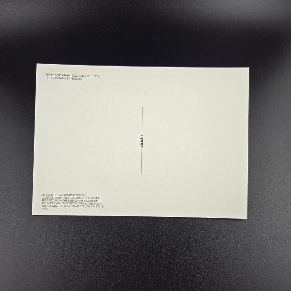 Tony and Brian Los Angeles 1986 - Vintage FOTOFOLIO Postcard - Herb ...