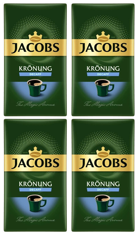 4 JACOBS DECAF Decaffeinated Ground Coffee Made in Germany 250g 8.8oz ...