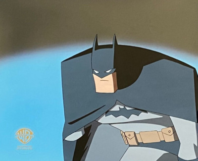 BRUCE TIMM rare BATMAN cel OVER THE EDGE Spotlight B9 Close Up BTAS WB ...