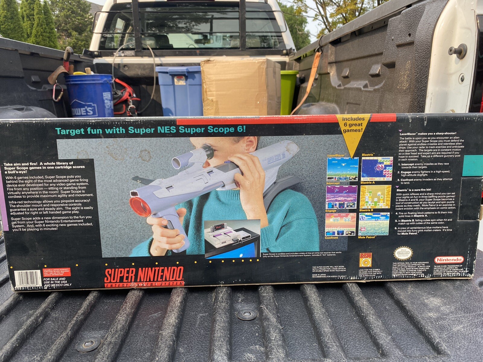 Nintendo Entertainment System Deluxe Set with Super NES Super Scope 6 ...