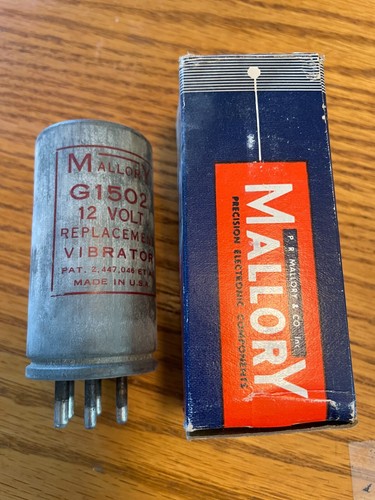 New Old Stock Vacuum Tube Untested Mallory G1502 Vibrator With Box | eBay