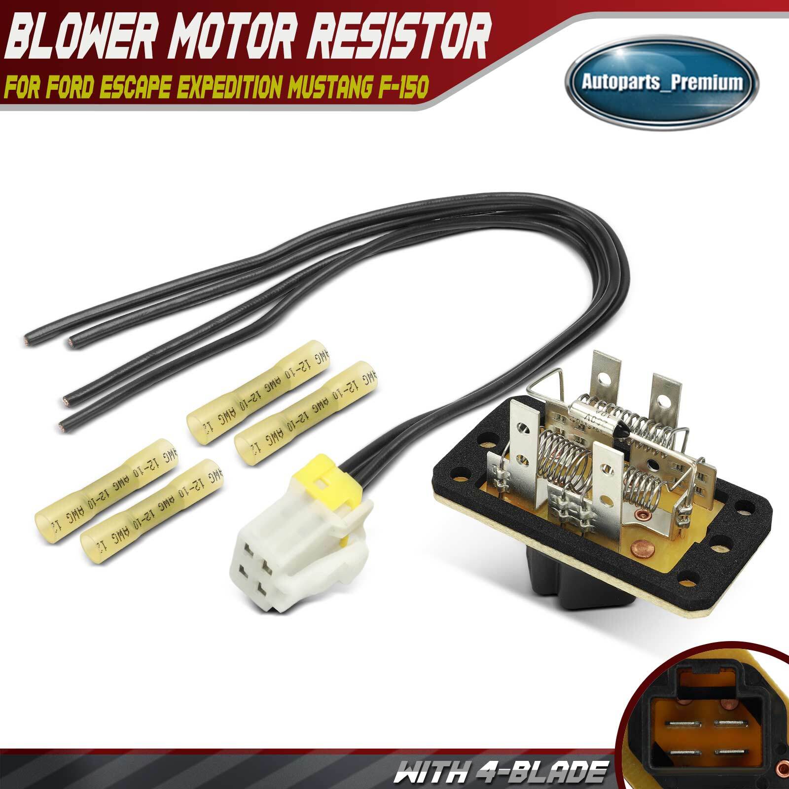 Heater Blower Motor Resistor for Ford Escape Expedition Mustang F-150 ...