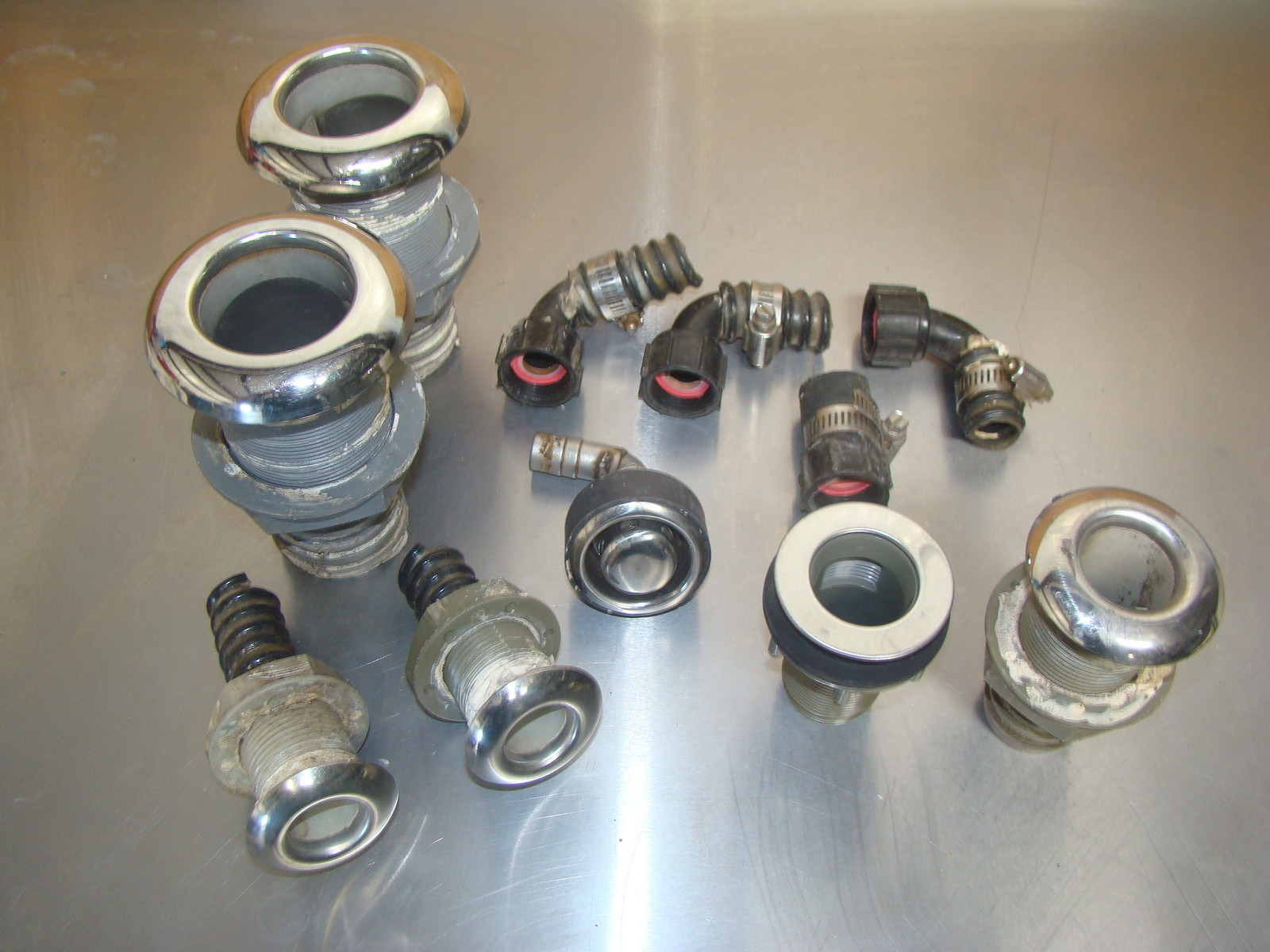 Bilge Fitting Set Plastic Chrome (11 Pieces) | eBay