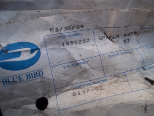 BLUEBIRD BUS SPACER ASSY P/N 1459262 | eBay
