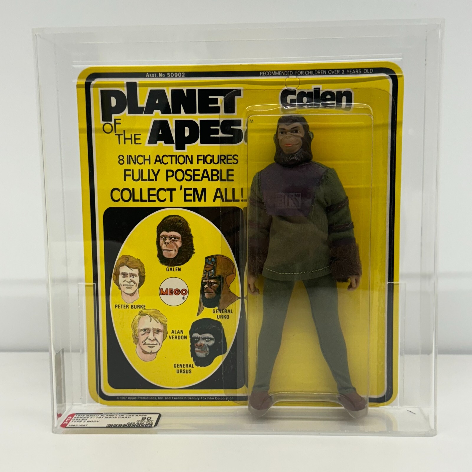 Mego Planet of the Apes Galen AFA 90 Case Fresh | eBay