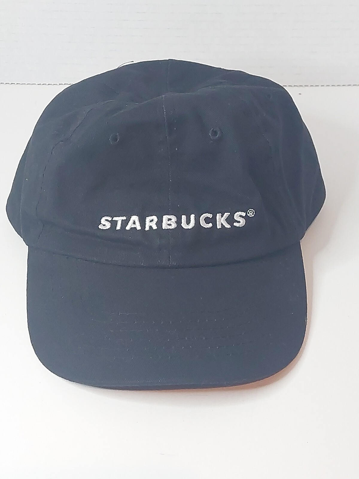 Starbucks Employee Worker Uniform Black Hat White Embroidery Cap Dress ...