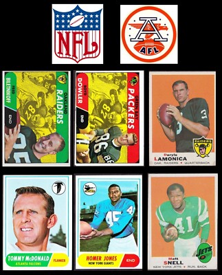 NFL & AFL Topps 1968 & 1969 single cards | eBay