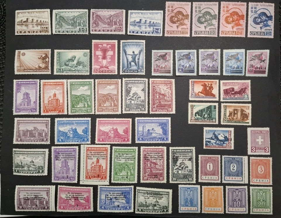 German Occupation SERBIA 1942-1943 * Mint Collection 9x Full Sets | eBay