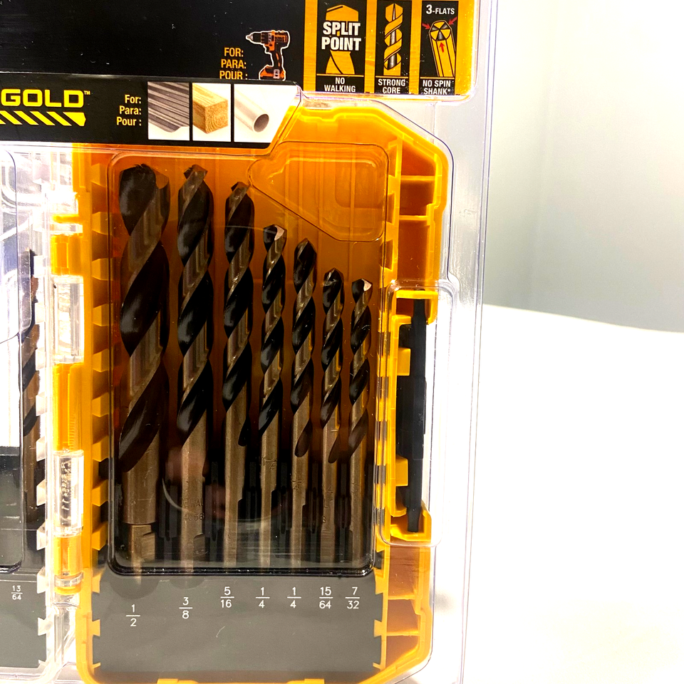 Dewalt Black & Gold 21pcs Drill Set & Case #DWA1181 885911426749| eBay