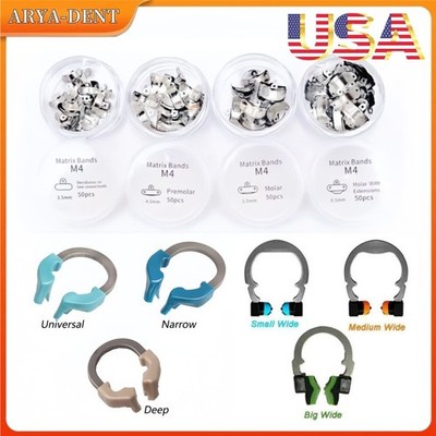 Dental Matrix Bands Metal Matrices Clamp Ring Fit Garrison Palodent V3 ...