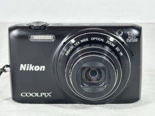 Nikon Coolpix S6800 Digital Camera 12MP WiFi 12x Zoom Black w/Battery ...