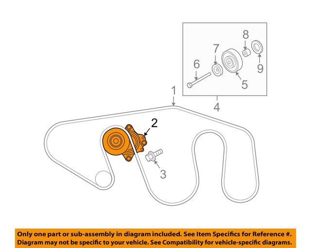 Nissan 11955EA20B Genuine OEM Belt Tensioner for sale online | eBay