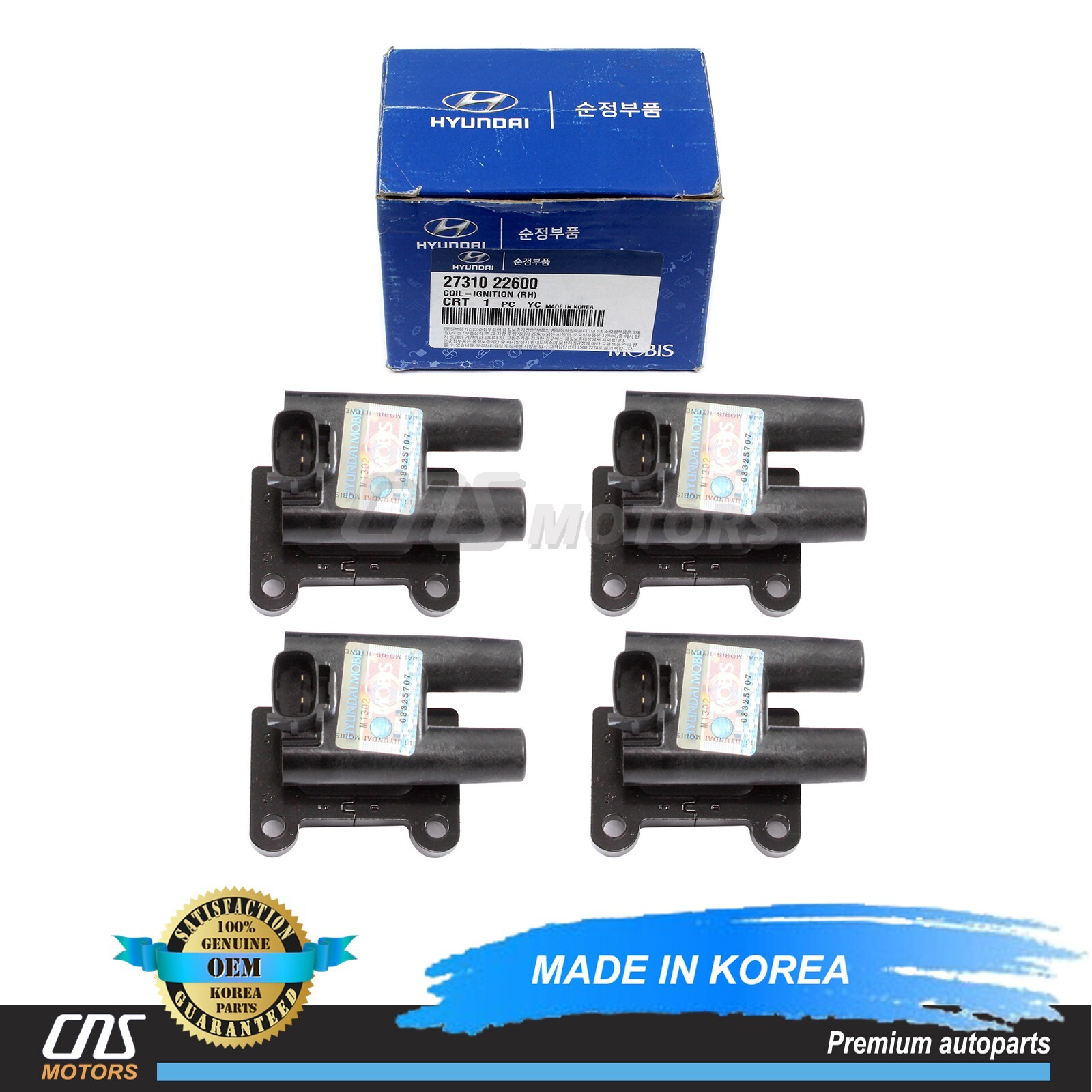 GENUINE Ignition Coil 4PCS for 00-03 Hyundai Accent 1.5L 1.6L OEM ...