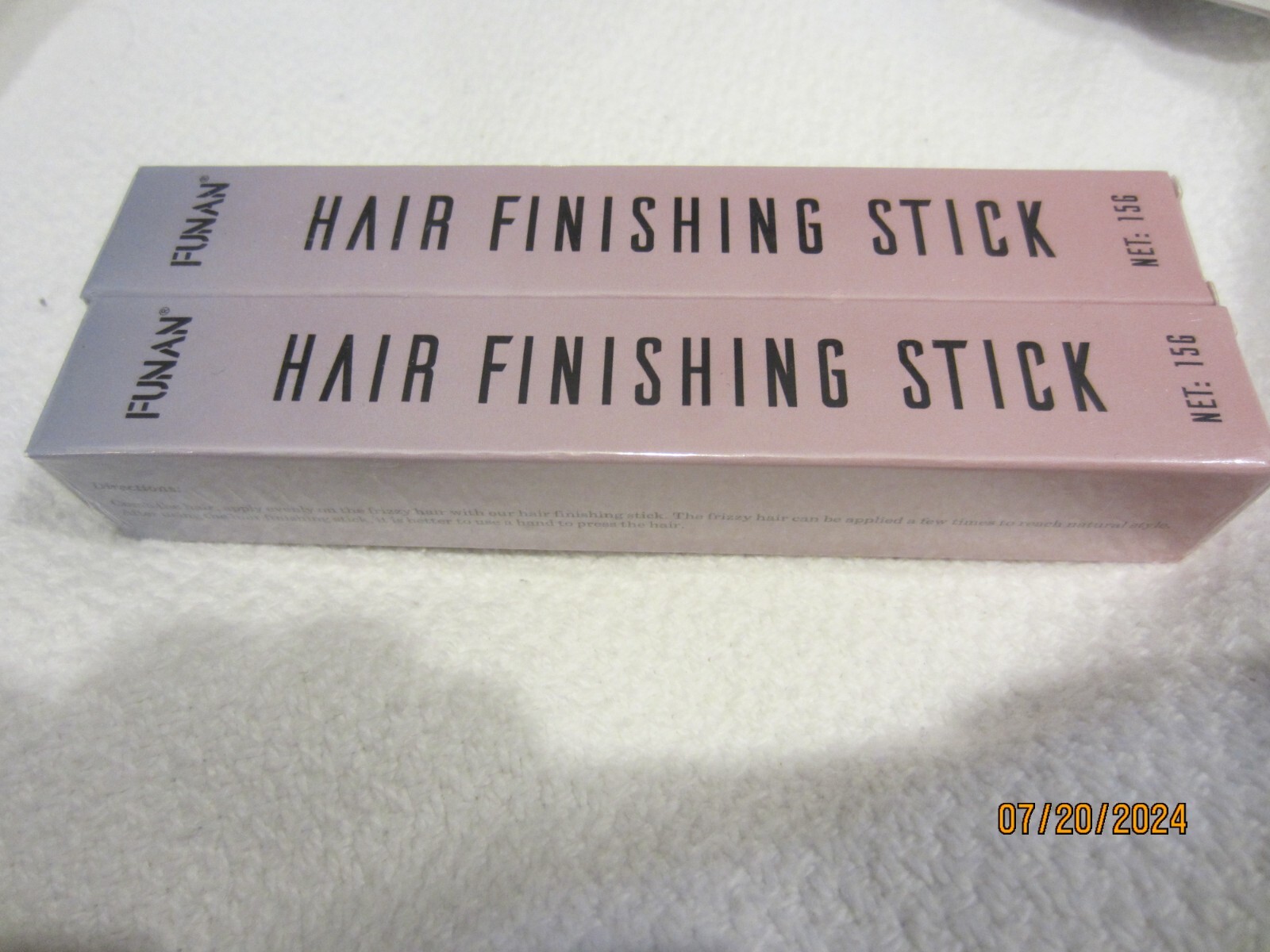 FUNAN Hair Finishing Stick - 2 of them 0.5 oz / 15 Grams - New In Box ...