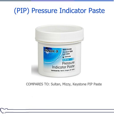 Dental PIP Paste Pressure Indicator Paste PIP (2.25oz Jar) White #1200 ...