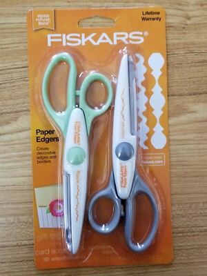 Fiskars Paper Edgers Craft Scissors Ripple & Victorian | eBay