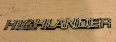01 02 03 04 05 06 07 TOYOTA HIGHLANDER REAR GATE EMBLEM LOGO BADGE ...