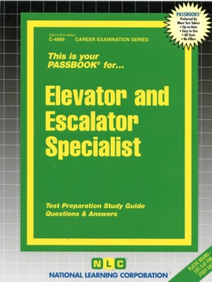 🛑Elevator and Escalator Specialist Maintainer Test Practice Passbook ...