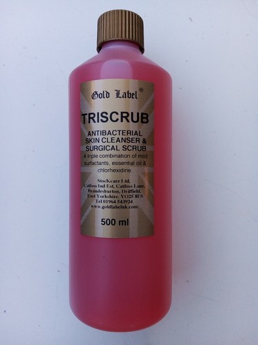 TRISCRUB, ANTI BAC CLEANSER, GOLD LABEL SURGICAL SCRUB 500ML *FREE ...