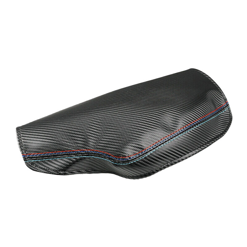 1pc Carbon Texture Leather Center Console Armrest Lid Cover For BMW F30 ...