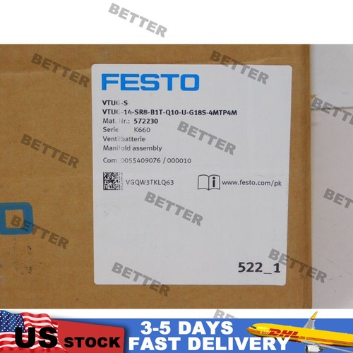 New Festo VTUG-14-SR8-B1T-Q10-U-G18S-4MTP4M Pneumatic Manifold Assembly ...