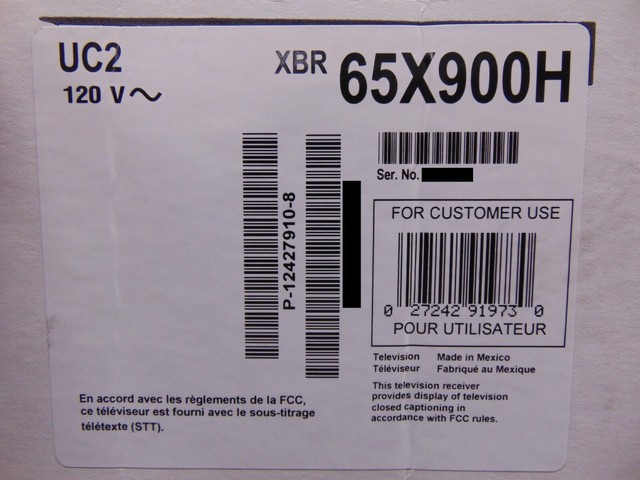 Sony XBR-65X900H 65" 2160p (4K) Full Array LED Smart TV for sale online ...