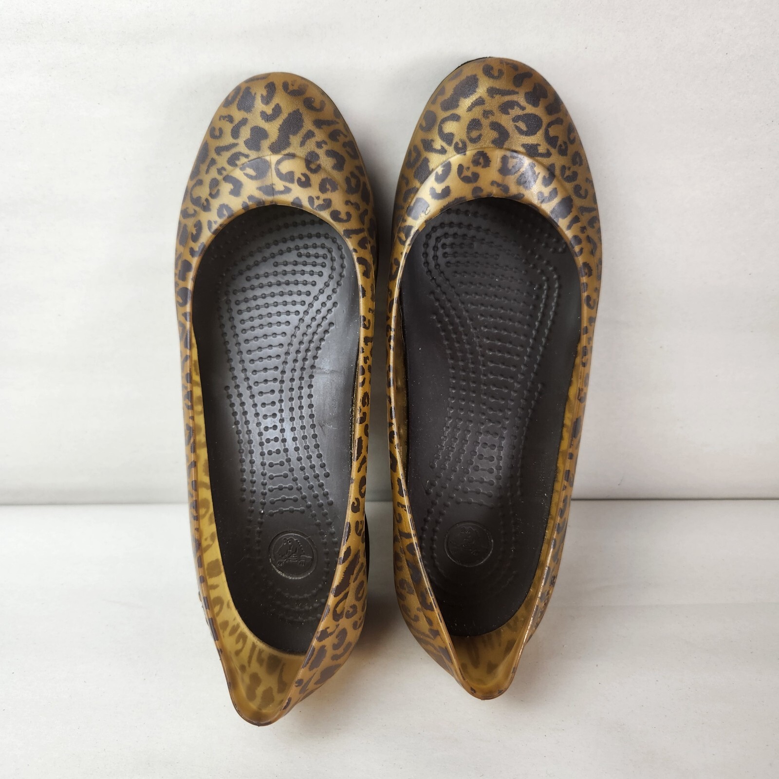 Crocs Women's Shoes Carlisa Animal Print Wedges Size 6 - Gem