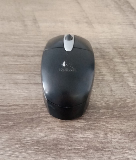 Logitech M-raa93 Cordless Notebook Optical Wireless Mouse With Carrying ...