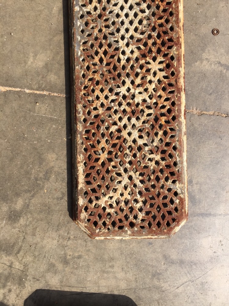 Rt 10 Antique Cast-Iron Radiator Cover 25" X 8 Half-Inch | eBay