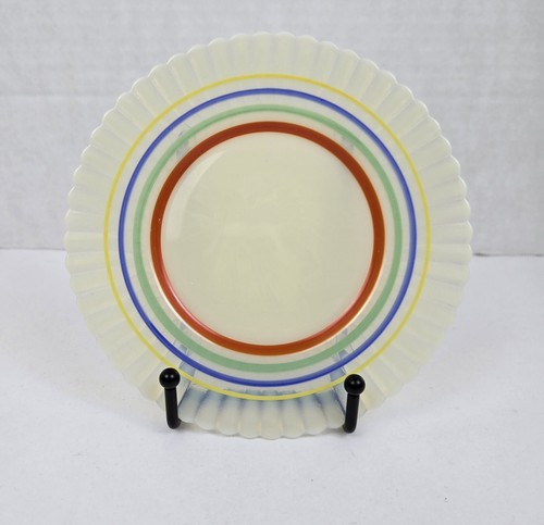 Macbeth Evans Petalware Primary Color Bands Dessert or Bread Plate 6.25 ...
