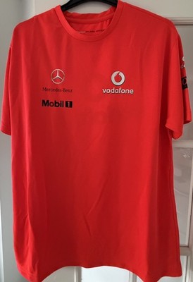 Mclaren Mercedes Vodafone Formula One F1 Mens Racing T Shirt Size Large ...