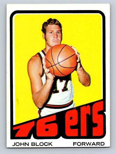 1972-73 Topps #41 John Block Philadelphia 76ers - NM | eBay