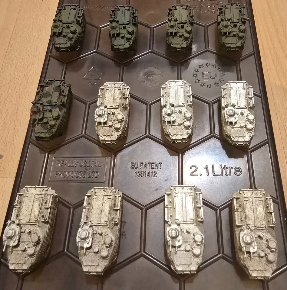 GHQ USMC Modern Micro Armour 1:285 6mm scale 12 piece AAV-7A1 Company ...