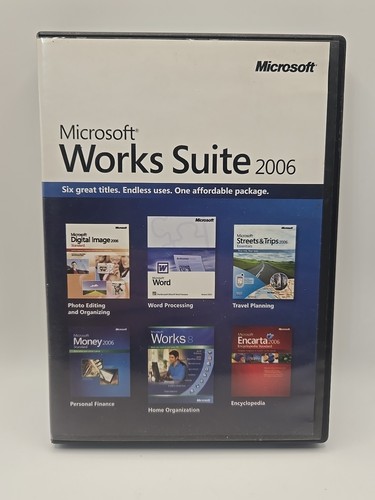 Microsoft Works Suite 2006 5 CDs in Original Case W/ Product Key | eBay