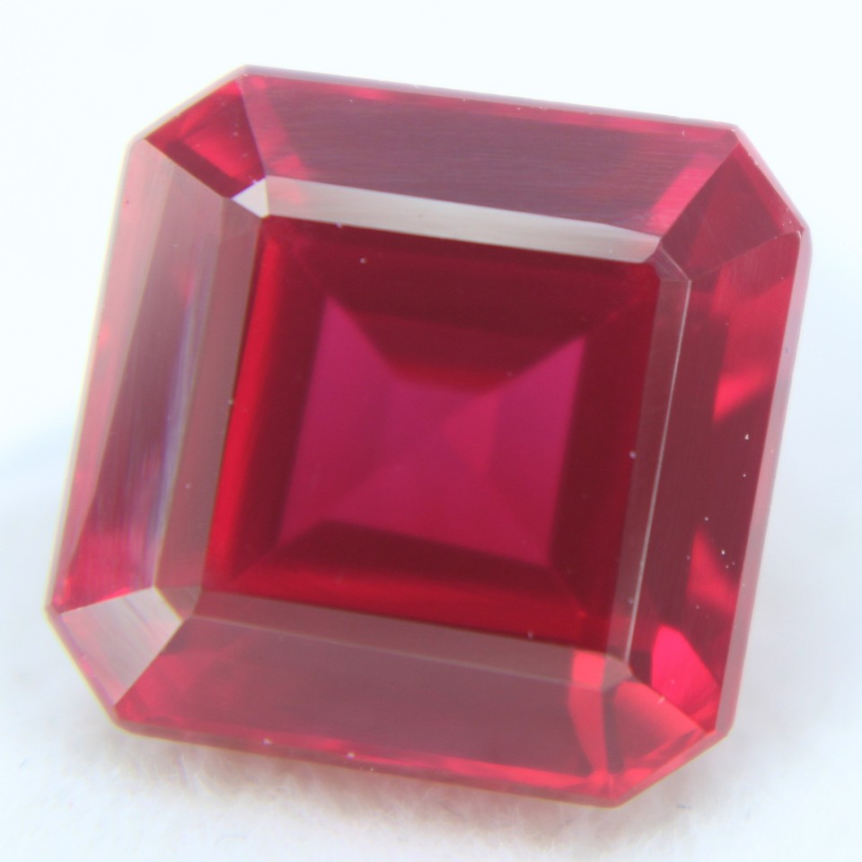 8.50 Ct Certified Natural Ruby Red Eye Clean Emerald Shape Loose ...