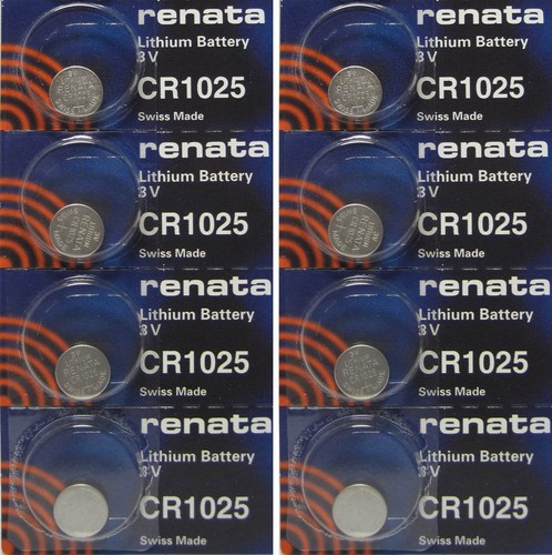 Renata 1025 Battery (CR1025/ DL1025/ E-CR1025) Lithium 3v 8 Pcs ...